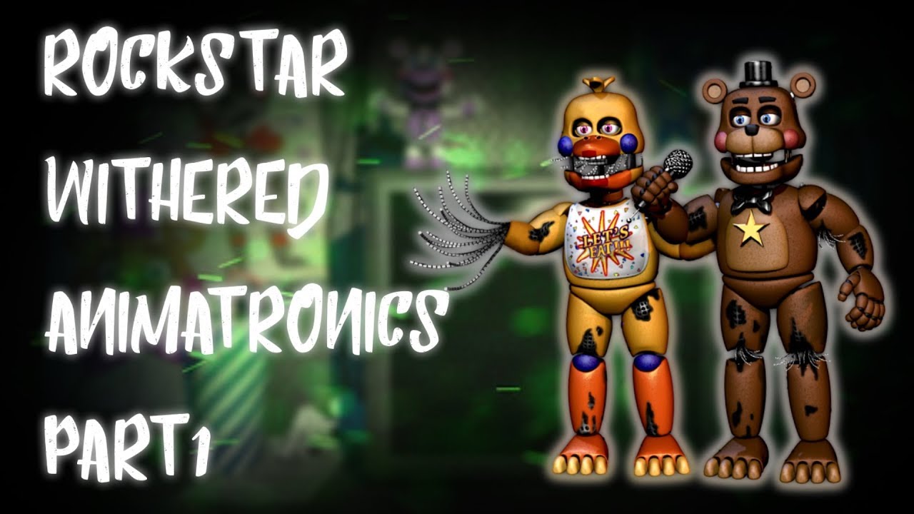 [FNAF | Speed Edit] Making Rockstar Withered Animatronics (Part 1)