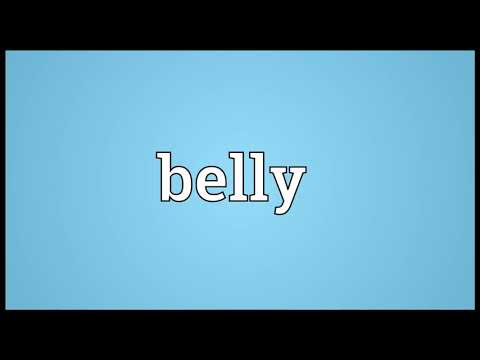 belly meaning in English