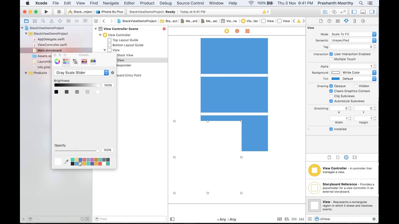 iOS Stack View tutorial