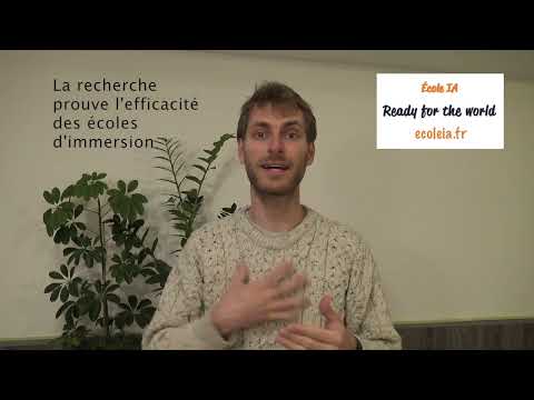 École IA : immersion linguistique totale en maternelle et primaire