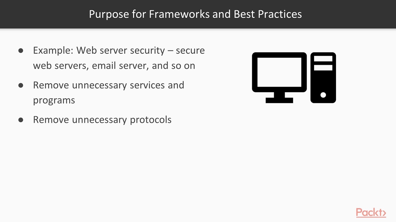 CompTIA Security+ Certification (SY0-501):  Frameworks, Best Practices  | packtpub.com