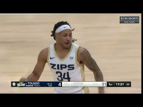 2025 MAC Men's Basketball Tournament: No. 1 Akron 100, No. 4 Toledo 90 Game Highlights