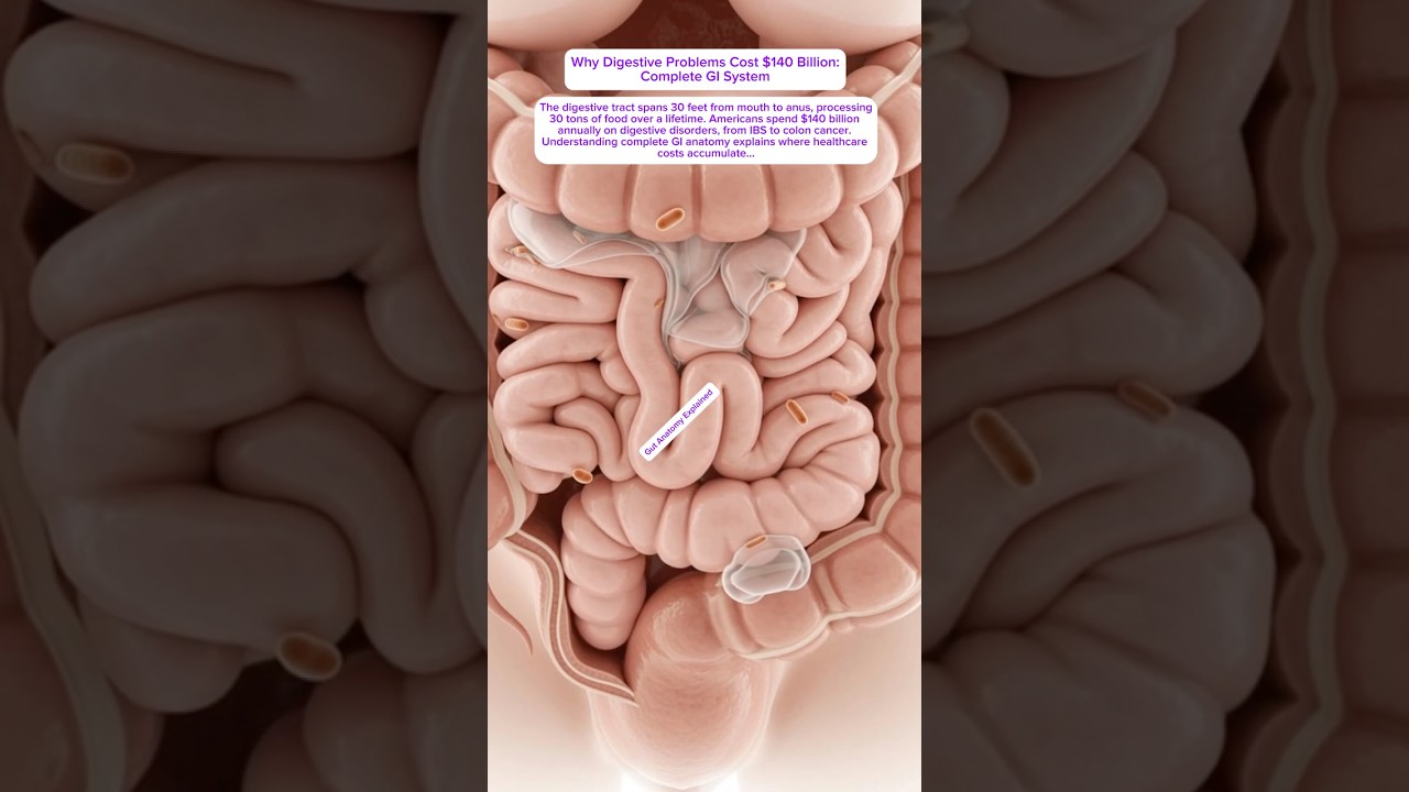 Why Digestive Problems Cost $140 Billion: Complete GI System Economics | Gut Anatomy Explained