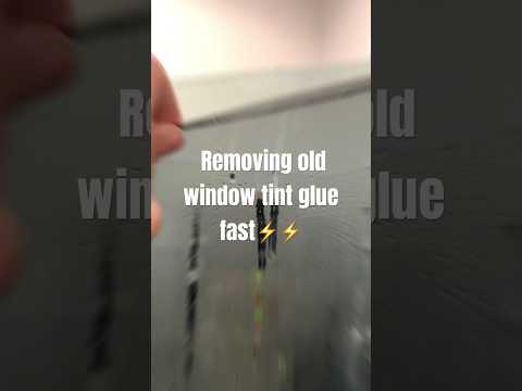 remover old window tint glue fast ⚡️#tinting #clean #tricity