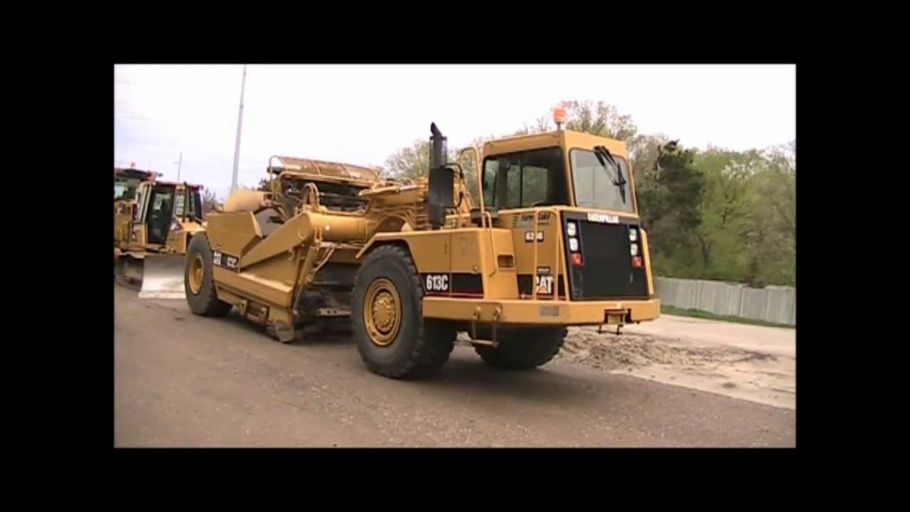 Cat 613C Scraper Walk Around *1080P HD*