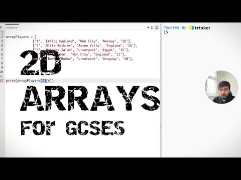 2D Arrays for GCSE Computer Science