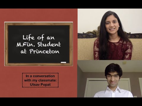 Life as a Master in Finance (M.Fin.) student at Princeton | Career Camp