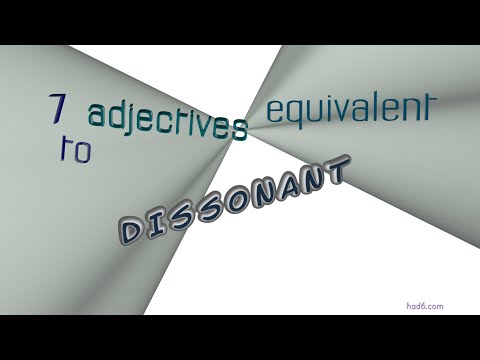 dissonant - 7 adjectives similar to dissonant (sentence examples)