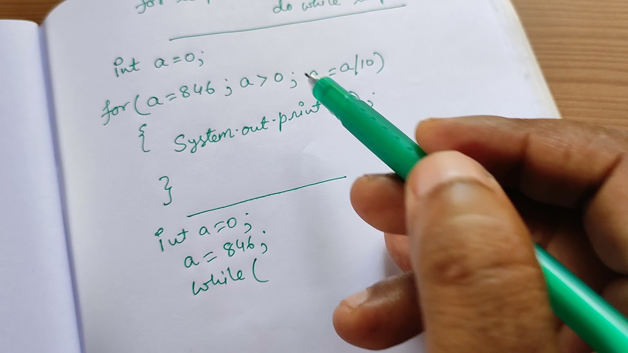 FOR LOOP TO WHILE AND DO WHILE LOOP CONVERSION