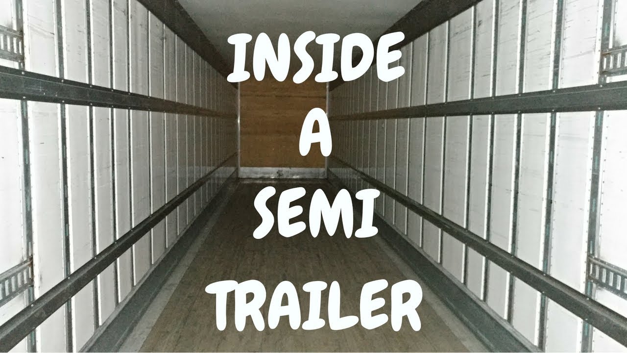 What does the inside of a semi trailer look like?