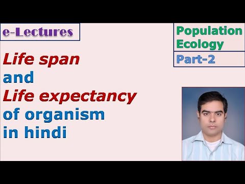 Population ecology part-2 | Life span and life expectancy of organism in hindi