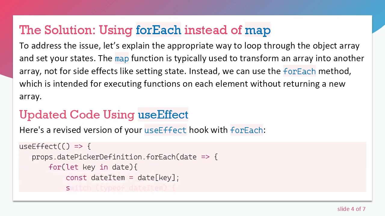 Resolving undefined Returns in JavaScript Array Methods with map and forEach