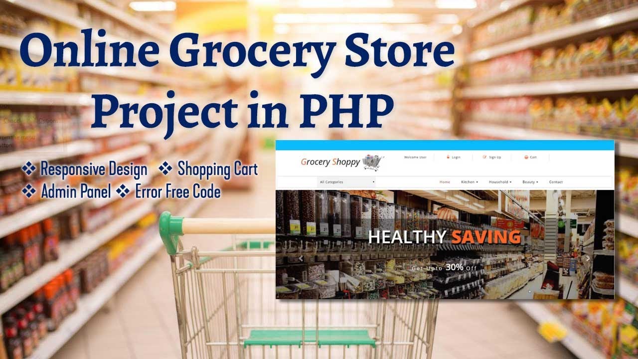 Online Grocery Store Project in PHP with MySQL with source code - Responsive - PHP  Projects