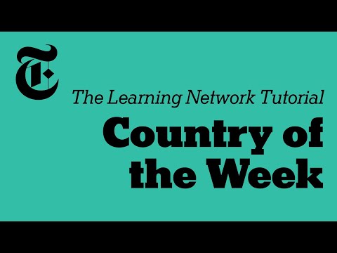 Country of the Week Tutorial