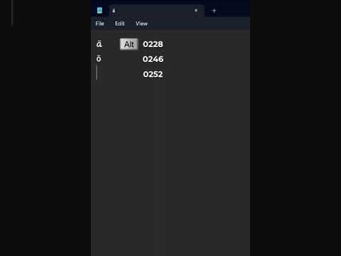 Write Umlauts with Codes on PC - Offline and Online Umaluts - Shorts