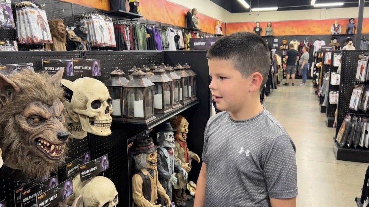 SPIRIT HALLOWEEN Flagship Store FULL walkthrough! 2 Stores with Aubrey and Caleb