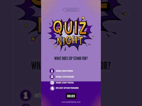 What does ISP Stand For? #quiz #shorts