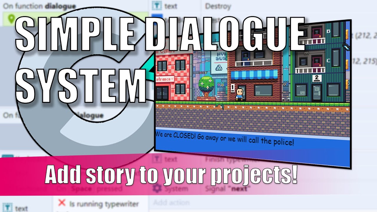 Construct 3 Tutorial: Adding Dialogue to Your Construct 3 Projects
