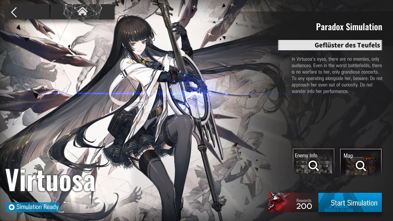 Arknights Paradox Simulation Virtuosa Guide