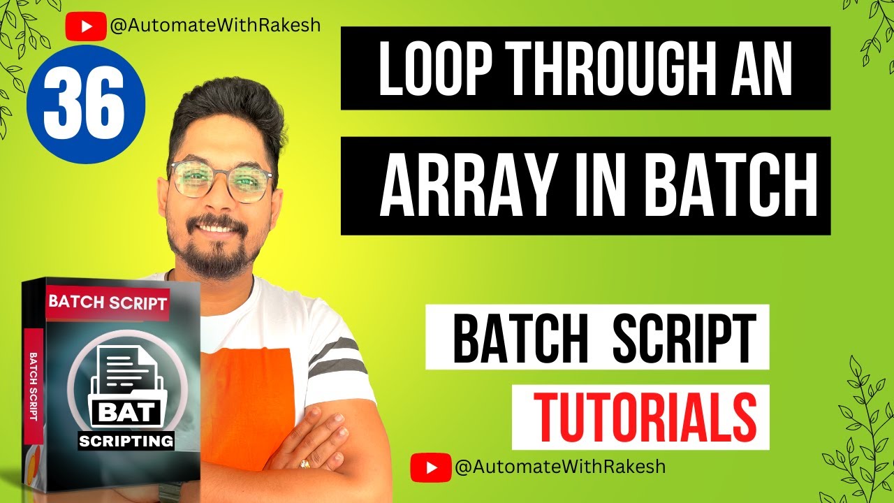 Batch Script Loop Through Array | Batch Script Array