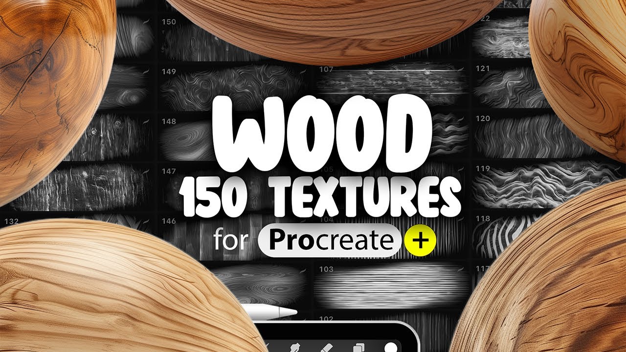 Wooden Texture Brushes for Procreate 🔥