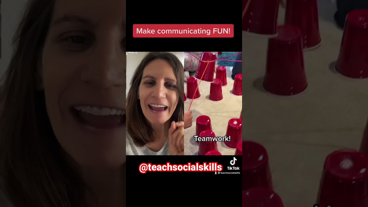 Cooperative Cup Stacking! This game only works if everyone cooperates! #cupstacking #teambuilding