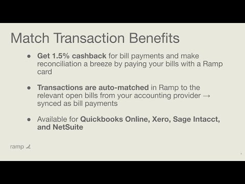 Matching Transactions in Ramp