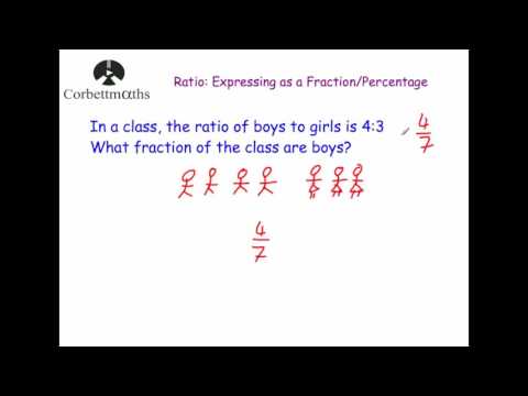 Expressing Ratios as Fractions or Percentages - Corbettmaths