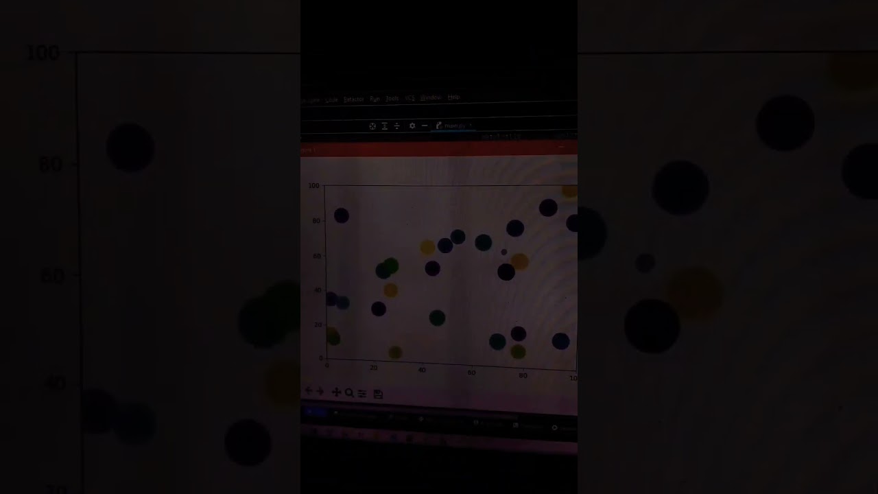 Making scatter plot animation in python. #python