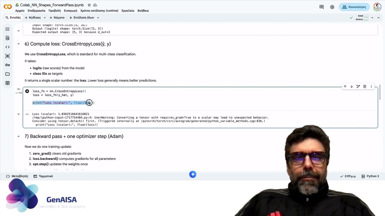 Understanding the PyTorch Training Loop | Forward, Loss, Backprop Explained (GenAISA Module 1)