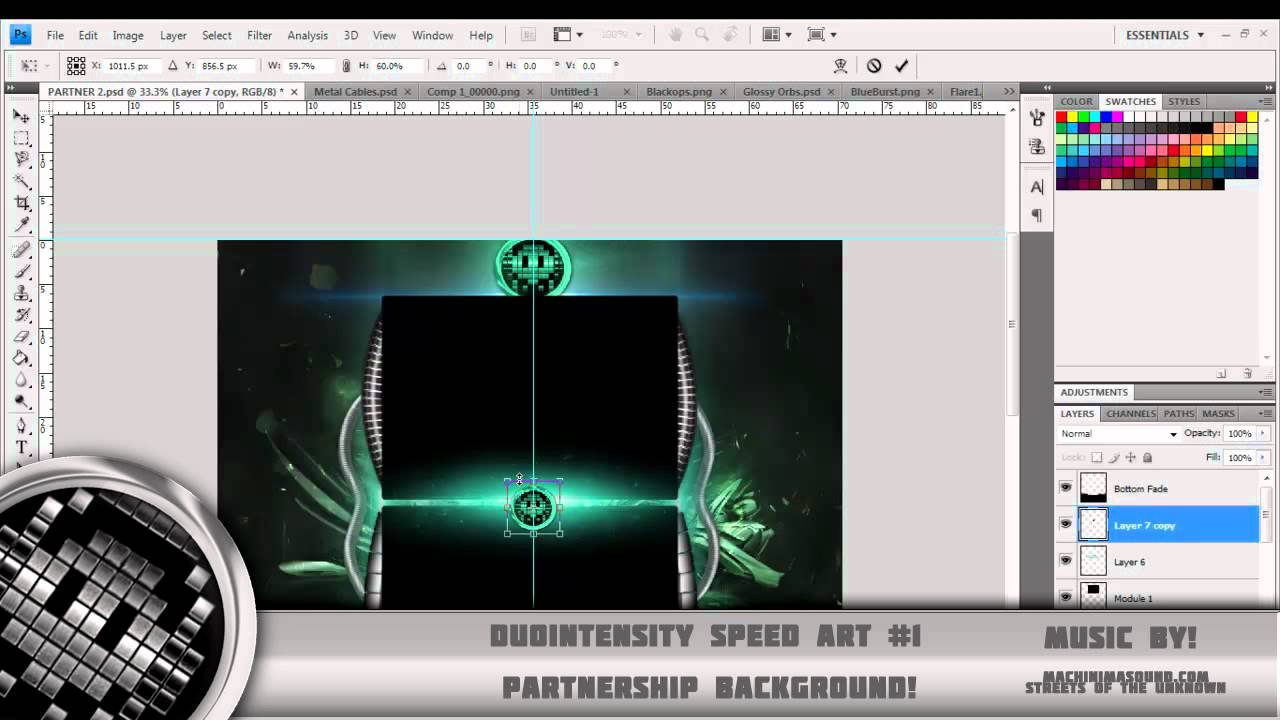 Speed Art | #1 Partnership Youtube Background | Duointensity