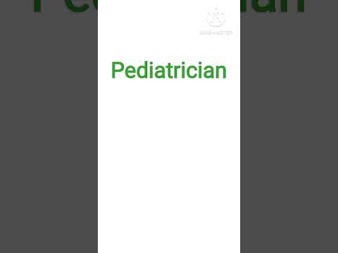 What Does Pediatrician Mean| #shorts #english #pediatricians