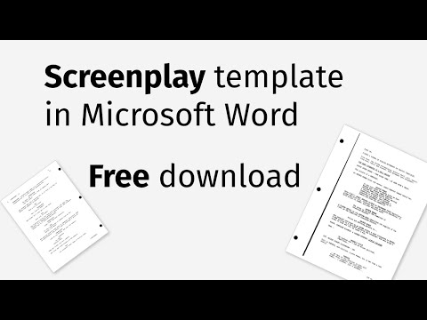 Create a Screenplay template in Word (free download)