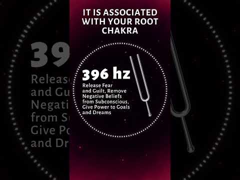 396 Hz Tuning Fork to Release Fear and Guilt from Your Root Chakra #shorts