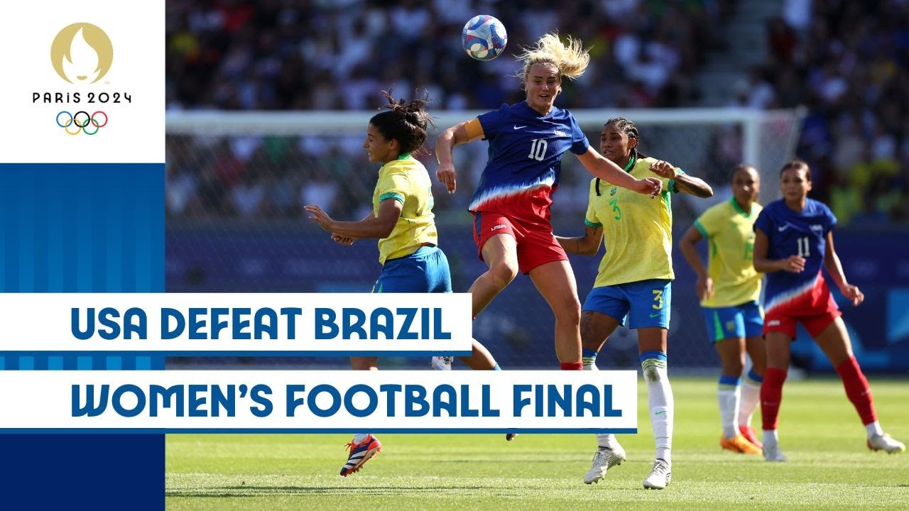 USA Defeat Brazil for Gold | Women's Football Final | #Paris2024 Highlights