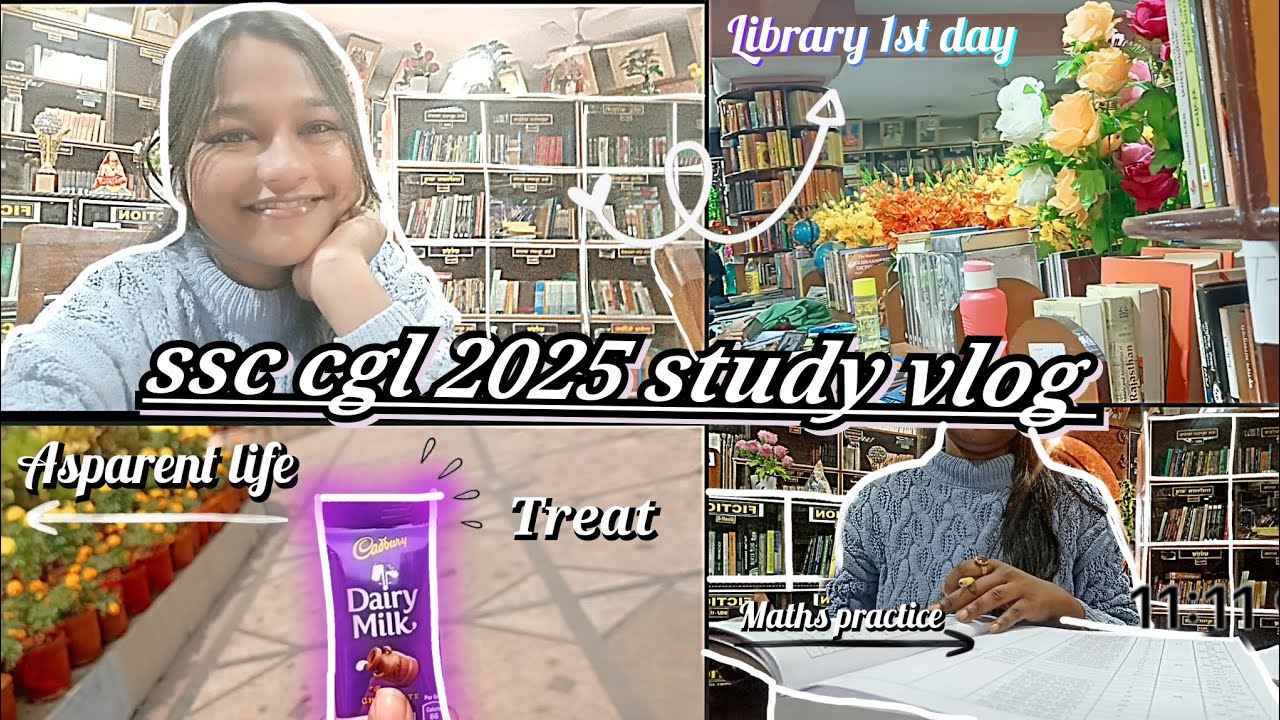 SSC CGL 2025 Study Vlog 🌷|| My Realistic 24 hour Routine 📚|| Aspirant Life #ssc #ssccgl