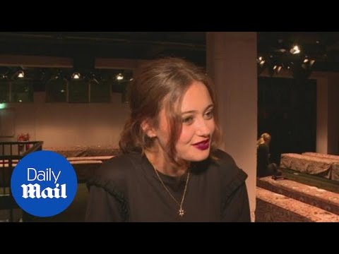 'I was blown away! Actress Ella Purnell describes Burberry show - Daily Mail