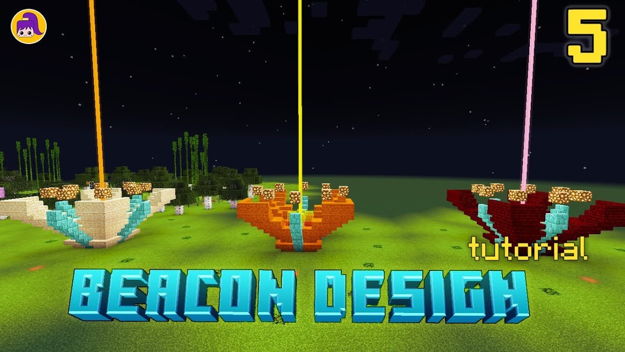 5 Beacon Design Ideas - Minecraft tutorial