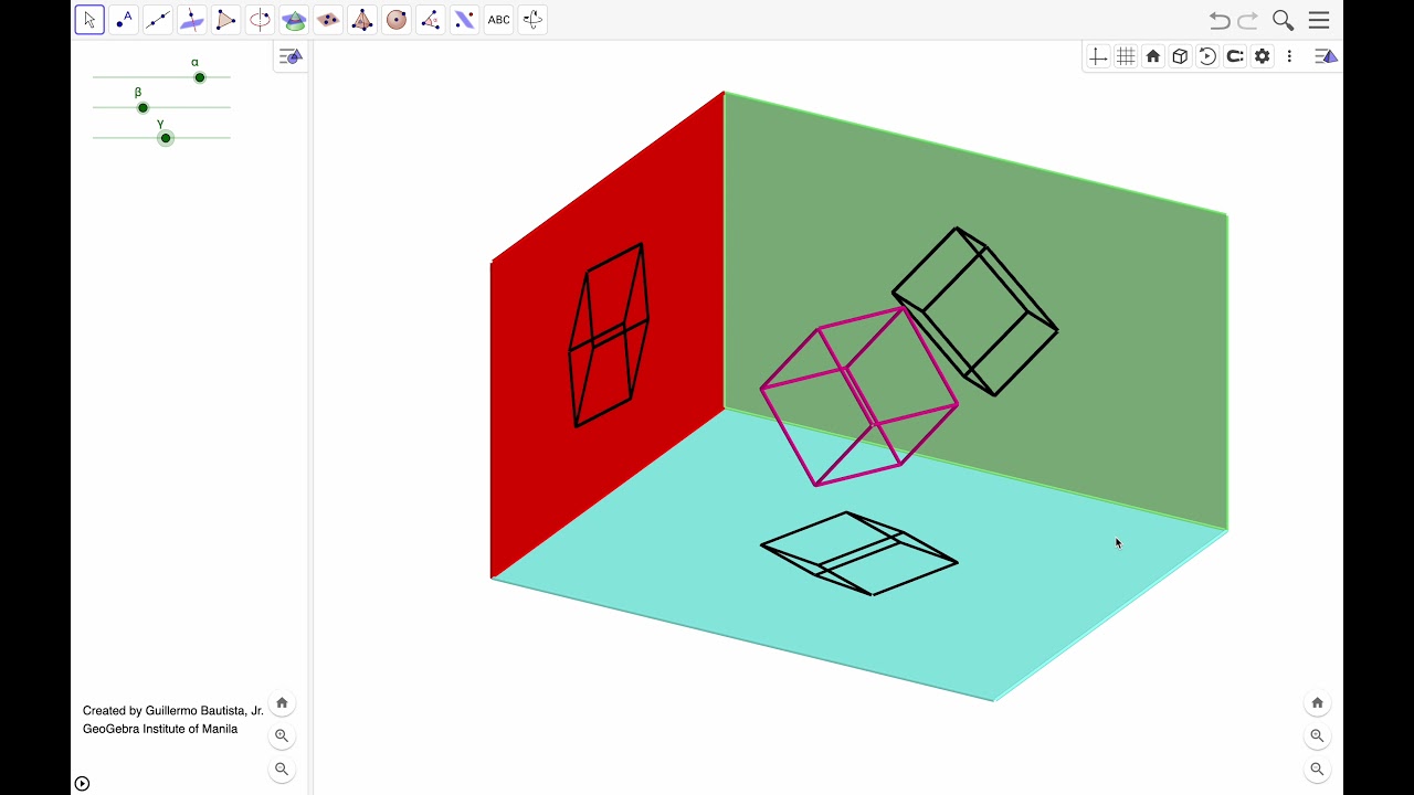 Projecting a Cube onto Three Planes