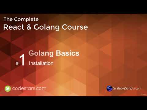 Golang Basics - Installation - The Complete React & Golang Course