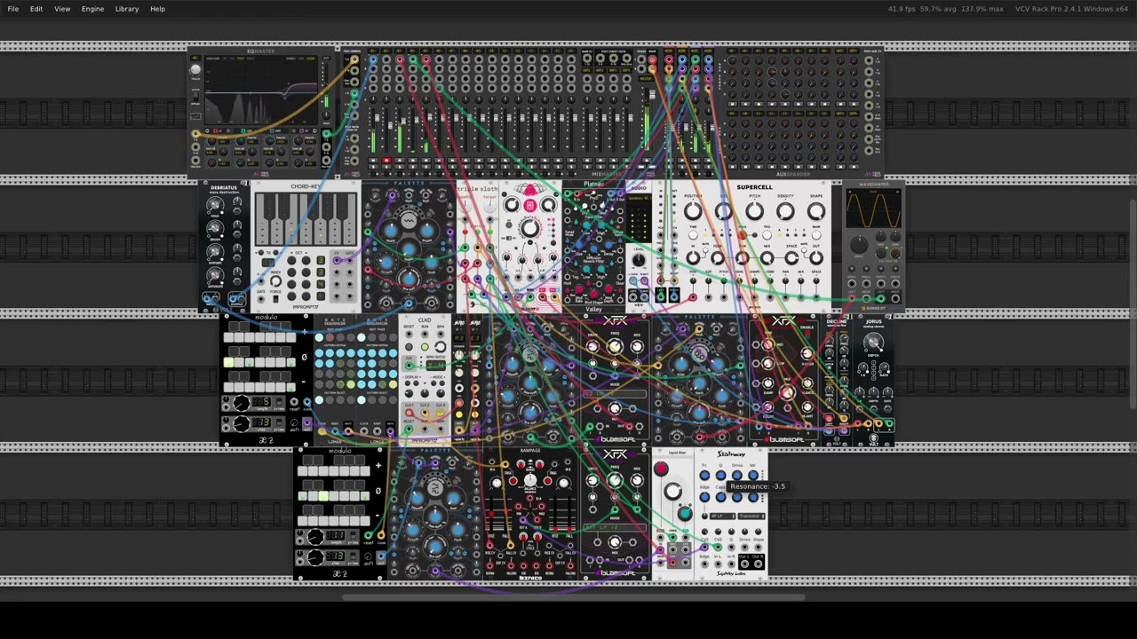 DRONE AMBIENT EVOLVING patch in VCV Rack