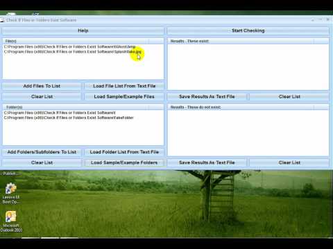 How To Use Check If Files or Folders Exist Software