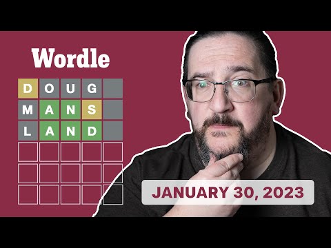 Doug plays today's Wordle 590 for 01/30/2023