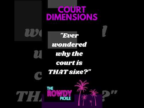 Learning the correct shot with Court Dimensions #tennis #pickleball #mlp