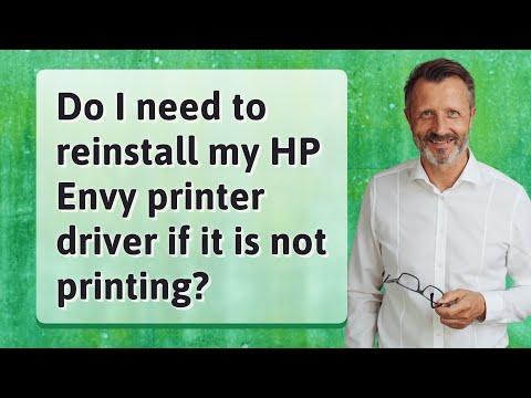 Do I need to reinstall my HP Envy printer driver if it is not printing?