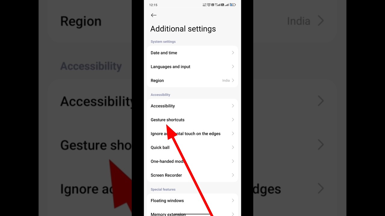How To Gesture Shortcuts Setting ⚡ Redmi, POCO, Gesture Shortcuts Setting #shorts #youtubeshorts
