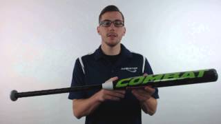 COMBAT Wanted G3 Senior Slow Pitch Softball Bat w/ Lizard Skin Grip ...
