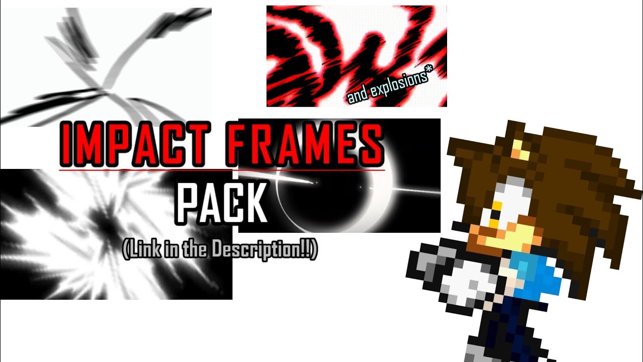 [WARNING FLASH LIGHTS] IMPACT FRAMES PACK FOR SPRITE ANIMATIONS || LuizAnimatiønsツ