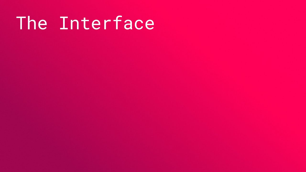 TALK: The Interface (SPAN NYC 2015)