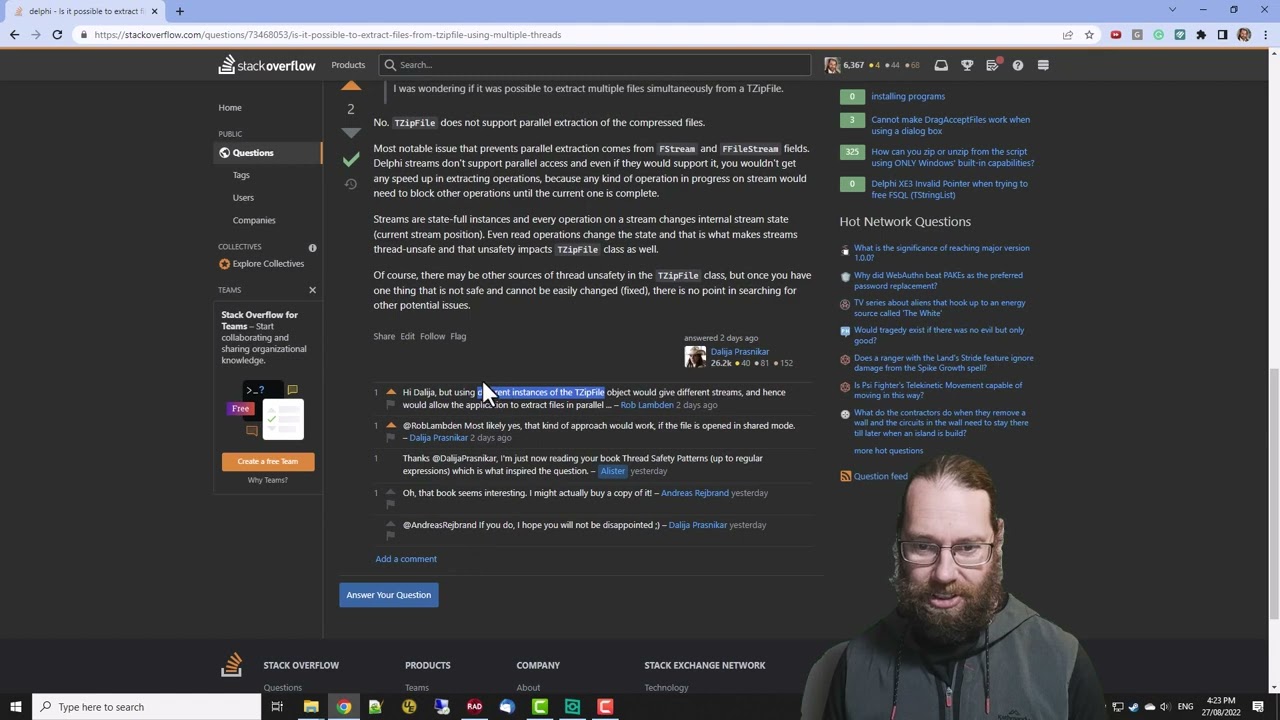 Multithreaded Zip File Extraction - Delphi #206